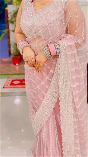 ✨❤️New trendy party wear saree design 2026 | ✨beautiful saree look✨#shorts #youtube