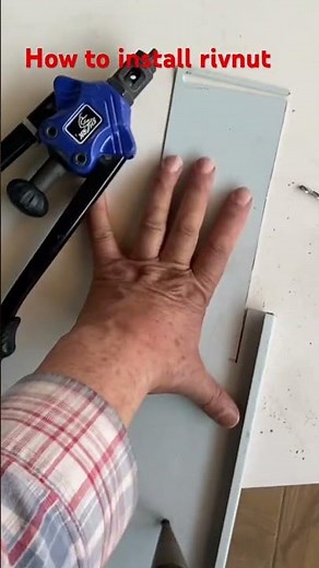 How to install rivnut, comment installer un écrou à sertir