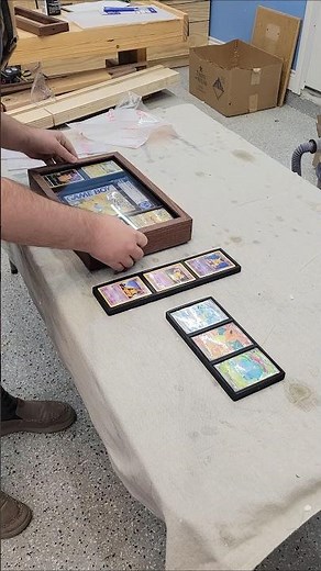 Building display cases for video games and trading cards!