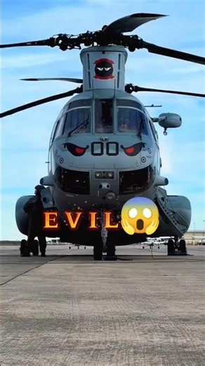 E V I L 😱 #warbird #aviation #helicopter #ch46 #usa #military #aircraft