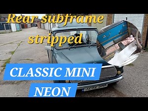 Classic mini neon rear subframe strip and inner sill continued