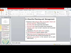 MODULE 2: 2.1 Water Resource Planning & Management