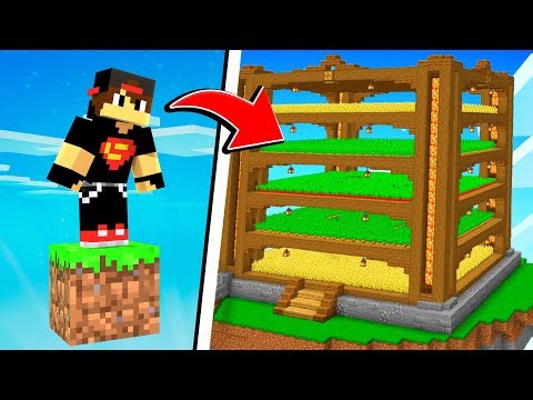 بلوك واحد #4 : بناء مزرعة اسطورية - Minecraft One Block