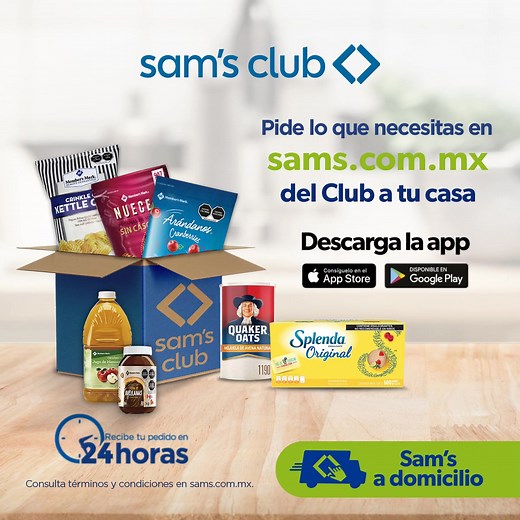 Para comprar más fácil desde casa conoce la nueva app de Sam's Club 📱🛒. ¡Descárgala sin costo y recibe en menos de 24 horas! | Sam's Club México