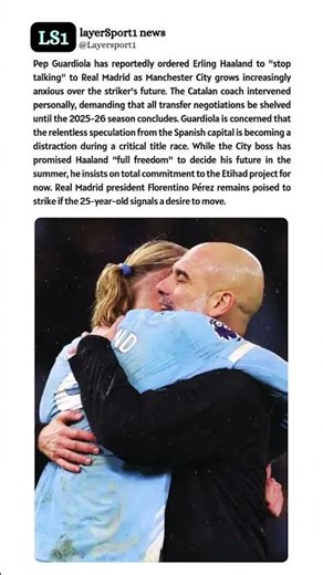 Stop Talking! Pep Guardiola Confronts Erling Haaland Over Secret Real Madrid Negotiations 🤫