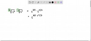 SOLVED:The following radical expressions do not have the same indices. Perform the indicated operation, and write the answer in simplest radical form. Assume the variables represent positive real numbers. √(c^3) ·√(c^2)