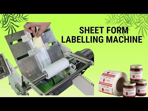 SHEET FORM STICKER LABELING MACHINE - HAND OPERATED