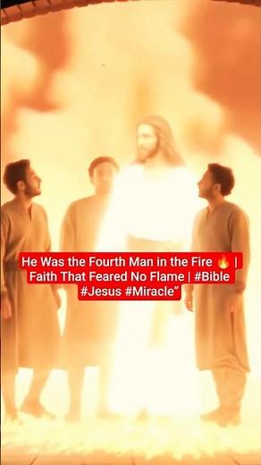 He Was the Fourth Man in the Fire 🔥 | Faith That Feared No Flame | #Bible #Jesus #Miracle”