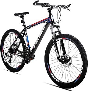 Hiland Aluminum Mountain Bike,24 Speeds,26 inch Wheels, with Disc Brake,3 Sizes for Men Mens Bikes