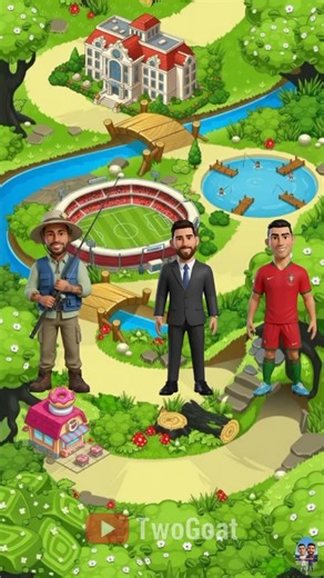 Ronaldo and Messi, tricked by Neymar😱 #ronaldo #cartoonfootball #funny