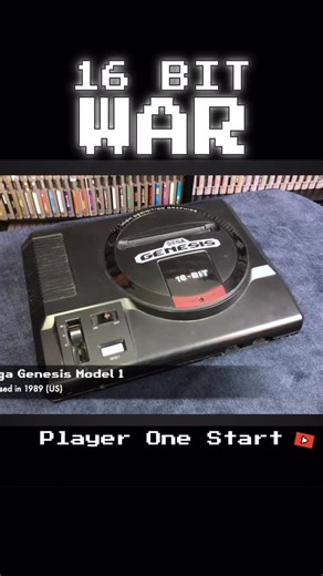 Player One Start on Instagram: "16 Bit War - Sega Genesis Tech. #gaming #sega #videogames #16bit #retro #retrogaming #gamer #genesis"