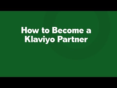 How to Become a Klaviyo Partner