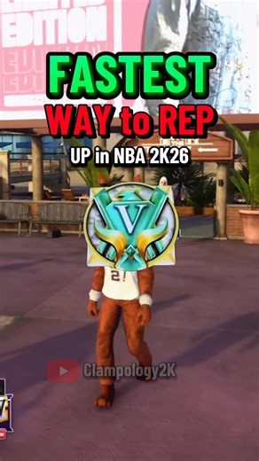 Clampology 2k on Instagram: "BEST way to rep up fast in NBA 2K26 (works on any build) 🔥 Full Video on YouTube - Clampology2k & subscribe right now!!🚨 🐐Road to 5K Subscribers on YouTube - Clampology2k 💯 🚨YT - Clampology2k 📳TikTok - Clampology2k 🐥Twitter- Clampology2k 💜Discord - Clampology2k (Link in Bio on YT) 👾 Twitch - Clampology2kYT ✅VidIQ - Affiliate code is in bio🤝 #rep #nba2k26 #2kcommunity"