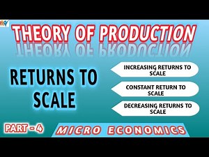 RETURNS TO SCALE | THEORY OF PRODUCTION | PART - 4