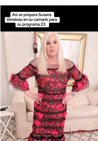 Asi se prepara Susana Giménez en su camarín para su programa 23