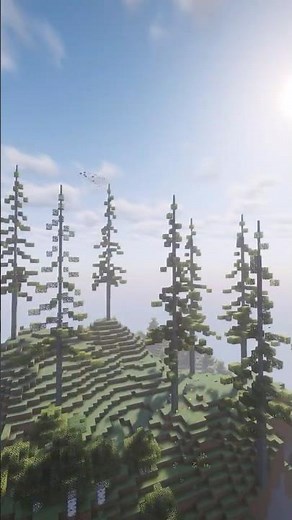 Custom Tree 7 of 30 | Pine Tree #minecraft #shorts