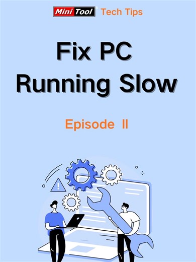 How to fix PC running slow caused by software issues? Try these three quick methods to speed things up. #WindowsTips #PCSpeedUp #SpeedUpYourPC