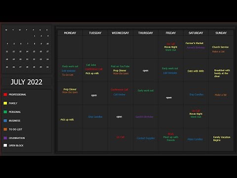 How To Create This Digital Calendar Using PowerPoint.