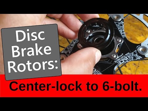 Disc Brake Rotors: Center-lock to 6-bolt adapters