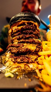 69K views · 543 reactions | @blackandwhiteburger have just launched this MONSTER food challenge! You’ve got 8 minutes to consume the lot. €50 euro to enter, €100 euro back if you complete it. Who’s up for the challenge??? This is going to be seriously hard. Location Paris, Chatelet Store ONLY! Is it even possible in such a short amount of time? Tag anyone and everyone… | Food Review Club | Facebook