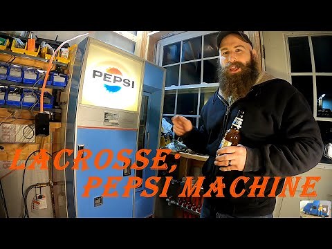 VINTAGE PEPSI MACHINE; CLEANUP & TEST