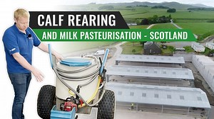 In this video, we look at the calf-rearing facilities and milk pasteurisation on an all-year-round calving herd of 1700 cows in Scotland. | Grasstec