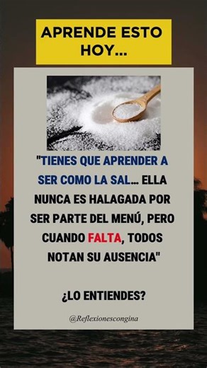 Sé como la sal/ Frases y Reflexiones #frases #reflexiones #autoestima #shorts #viralshorts