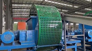 Waste Tire Shredding Shredder Machine / Rubber Tyre Tire Shredder