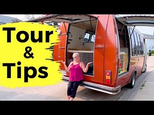 Shuttle Bus Rebuild: 57 Year Old "Skoolie Newbie" Converts a 1992 Ford Into a Tiny Home