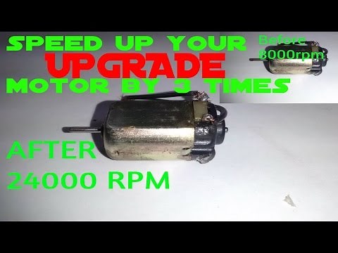 How to UPGRADE AND SPEED UP your DC Motor at Home-simple