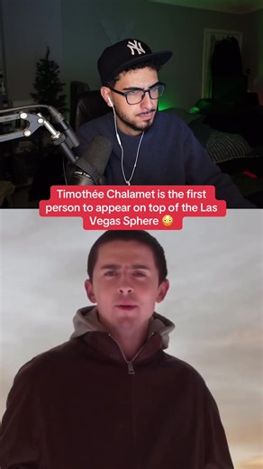 Timothée Chalamet at the Las Vegas Sphere