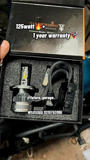 🚀Splendor Modified🐍✅ | 125watt Led Install In Splendor💯🔥 #shorts #youtubeshorts #shortvideo