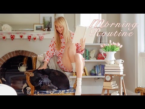 Waking up early to make time for reading 📚 Cozy book babe vibes (Slow-living Spring Edition 🌸)