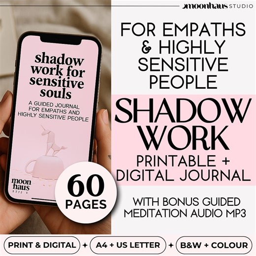 Shadow Work Journal for Empaths – Guided Prompts, Inner Child Healing (digital PDF) - Etsy