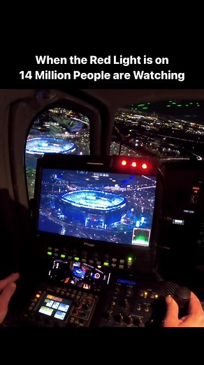 Aerial POV of Monday Night Football