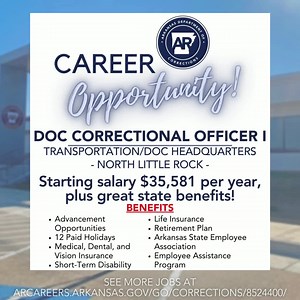 Career Opportunity: DOC Correctional Officer I Estimated Starting...