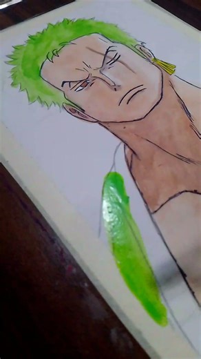 ZORO one piece drawing‼️🥶 #art #anime #viral #shorts #animeart #zoro #onepiece #drawing