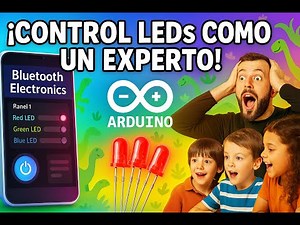 ¡Controla LEDs con Arduino y tu celular como un experto! 🔴📲 | Bluetooth Electronics App