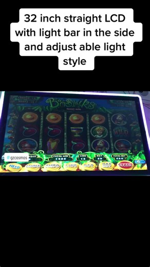 32 inch straight LCD with light bar in the side and adjust able light style #gzcosmos #slot #slotmachine #slots #casino #gambling #fypシ #factoryslot #firelink #safarikingslot #funny #buyslotmachine