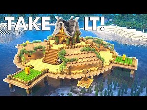 Minecraft Base on a Lake with FREE World Download