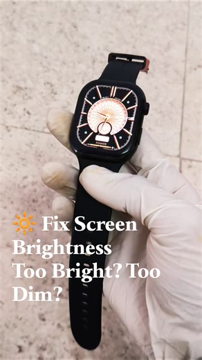 Fix your smartwatch brightness in seconds 🔆⌚#SmartwatchTips #BrightnessSettings #TechHacks