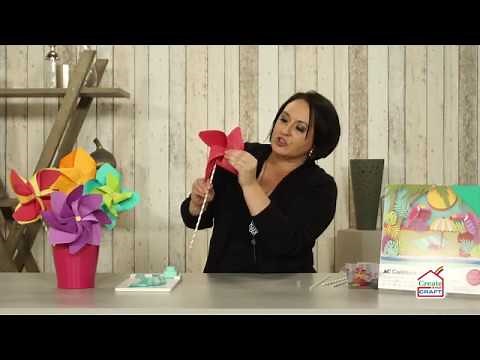 Kristine McKay Makes Pinwheels Using We R Memory Keepers Pinwheel Punchboard