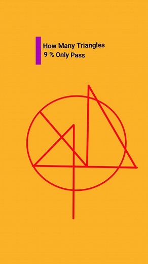 15K views · 19 reactions | How Many Triangles in this figure 9% Only pass . . #math #education #riddle | Quick Education | Facebook