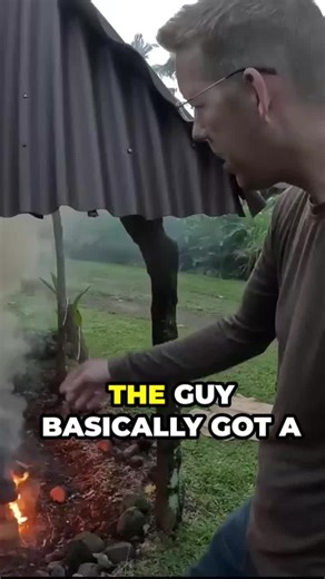 emu pig roast #outdoorboys #survival #hogroast #viral #fyp