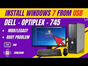 How to Install Windows 7 on Dell OptiPlex 745 | 32bit | MBR | Professional | How to Boot from USB