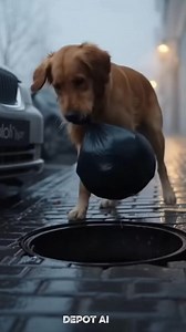 It is heartbreaking to see humans ignore the trash clogging the drain, but this smart dog knew exactly what to do! 😲 After seeing pedestrians walk by without helping, this Golden Retriever took matters into his own paws. He pulled the heavy trash bags out of the manhole and even tried to put them in the garbage can. Let’s learn a lesson from this amazing pup and keep our streets clean! 🌍🐾 #smartdog #goldenretriever #dogsoftiktok #respect #environment #cleverdog #doglover #goodboy #funnyvideos