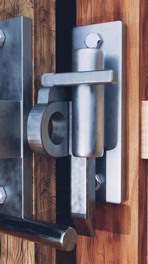 Simple Door Lock - Clip 3 #doorlocksystem #shortvideo