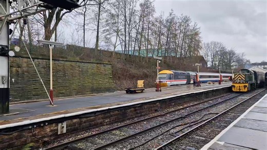 125 Group 125 Preservation 43060 "Heaton 150" & 43025 "Exeter" leaving East Lancashire Railway on their way to Edinburgh. RailAdventure #hst #intercity125 #class43 #railway #trains #diesel #gner | Rail 2 Rail