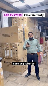 204K views · 11K reactions | LED TV ₹7999/- Samsung Tab free on purchase of 43 inch TV Sanjari Recycling Contact: +91 82620 36659 1151/1, Narayan Compound Rd, opp Ganesh Society, Swami Vivekanand School, near Sarika Hotel and Bar, behind Lusso Warehouse, Bhiwandi, Maharashtra 421302 #viralreels #viral #electronics #ledtv #tv #samsung #motorola #lg #sony #reelsvideo #gadgets #android #smarttv #reelsinstagram #trend #popular #mumbaidiaries #trendingreels | Hasan Bhiwandikar Vlogs | Facebook