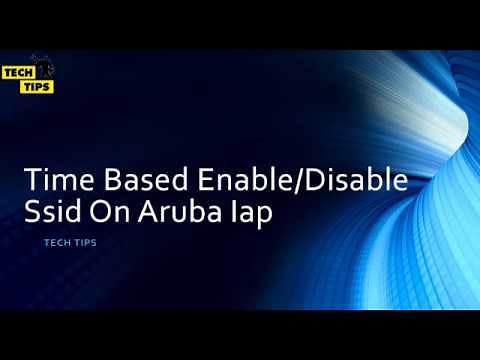 Enable/ Disable Ssid On IAp at particular time